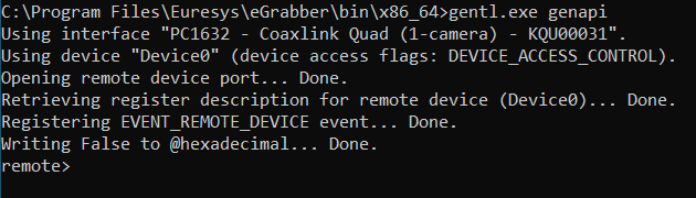 Euresys GenApi Extensions